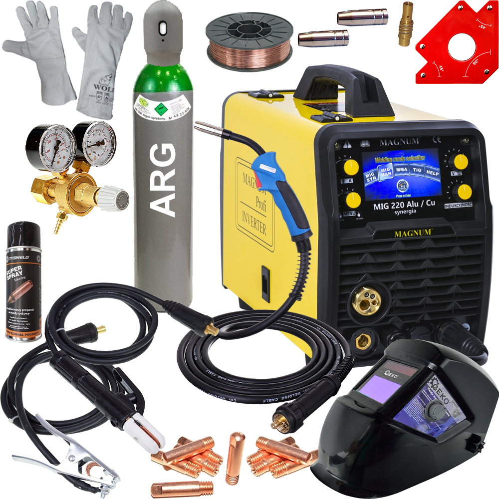 MAGNUM Spawarka migomat MIG 220 Synergia Alu Cu | Elektrovip.pl